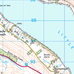 Scoraig from Badrallach - Route Map