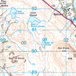 Scoraig from Badrallach - Route Map
