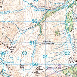 Beinn Liath Mhor, Achnashellach - Route Map
