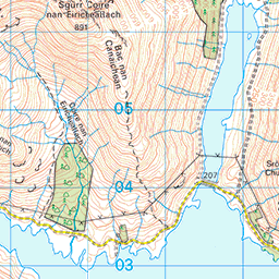 Gairich, Loch Quoich - Route Map
