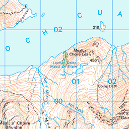 Gairich, Loch Quoich - Route Map