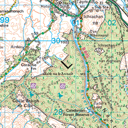 Ben Cruachan and Stob Daimh - Route Map