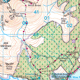 Goatfell, from Brodick Castle - Route Map