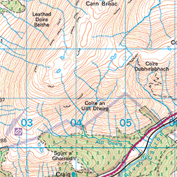 Beinn Liath Mhor, Achnashellach - Route Map