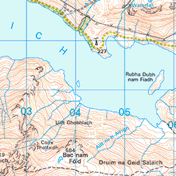 Gairich, Loch Quoich - Route Map