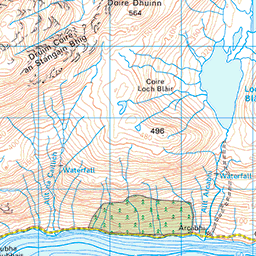 Sgùrr Cos na Breachd-laoidh, Loch Arkaig - Route Map