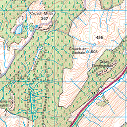Beinn Mhor, via Glen Massan - Route Map