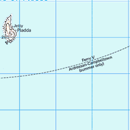Lagg to Whiting Bay - via Bennan and Dippen Head - Route Map