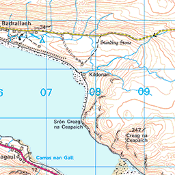 Scoraig from Badrallach - Route Map
