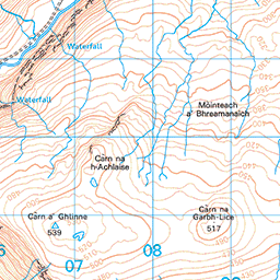 Slioch, near Kinlochewe - Route Map