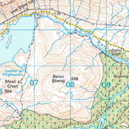 Gairich, Loch Quoich - Route Map