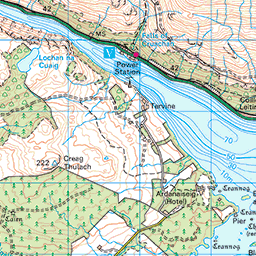 Ben Cruachan and Stob Daimh - Route Map
