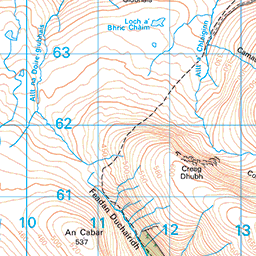 Fionn Bheinn, Achnasheen - Route Map
