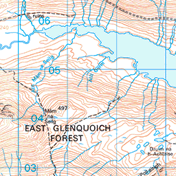 Gairich, Loch Quoich - Route Map