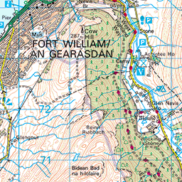 Ben Nevis by the Càrn Mòr Dearg Arête - Route Map