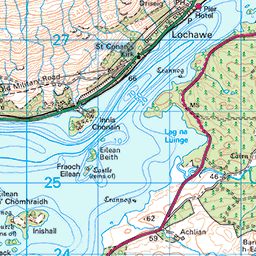 Ben Cruachan and Stob Daimh - Route Map