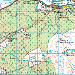 Ben Cruachan and Stob Daimh - Route Map