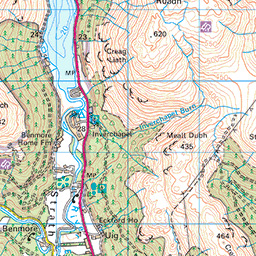 Beinn Mhor, via Glen Massan - Route Map