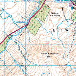 Beinn Enaiglair, Braemore Junction - Route Map