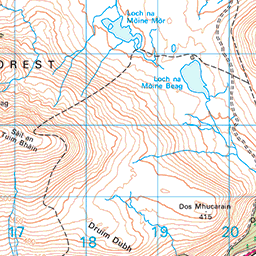Fionn Bheinn, Achnasheen - Route Map