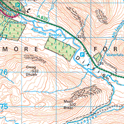 Beinn Enaiglair, Braemore Junction - Route Map