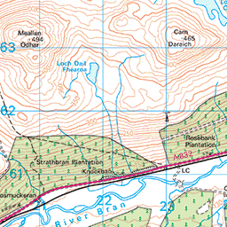 Fionn Bheinn, Achnasheen - Route Map
