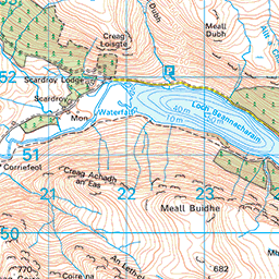 Bac an Eich, Strathconon - Route Map