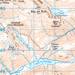 Bac an Eich, Strathconon - Route Map