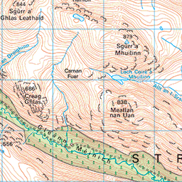 Bac an Eich, Strathconon - Route Map