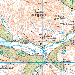 Bac an Eich, Strathconon - Route Map