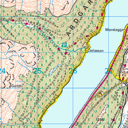 The Brack and Cnoc Còinnich , Ardgartan - Route Map