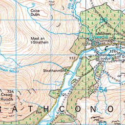 Bac an Eich, Strathconon - Route Map