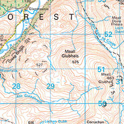 Bac an Eich, Strathconon - Route Map