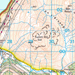 The Brack and Cnoc Còinnich , Ardgartan - Route Map