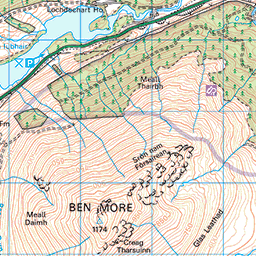Ben More and Stob Binnein - Route Map