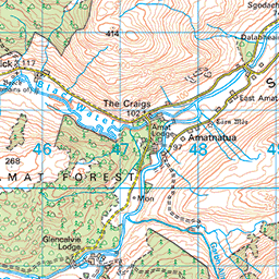 Càrn Chuinneag, Strath Carron, Ardgay - Route Map