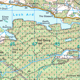 Ledard Farm to Loch Achray - Route Map