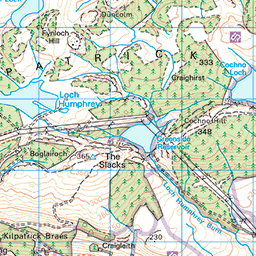 Duncolm and the Slacks, Old Kilpatrick - Route Map