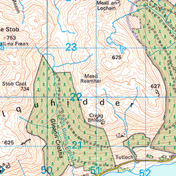 Ben More and Stob Binnein - Route Map