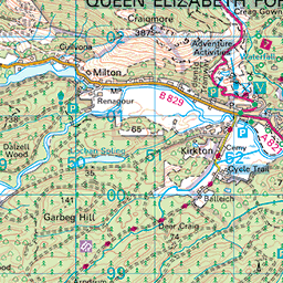 Ledard Farm to Loch Achray - Route Map