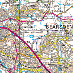Duncolm and the Slacks, Old Kilpatrick - Route Map