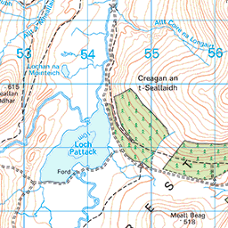 A' Mharconaich and Geal Chàrn, Drumochter - Route Map