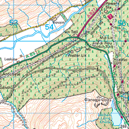 Glen Ogle Trail, Lochearnhead - Route Map