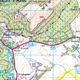 Ledard Farm to Loch Achray - Route Map