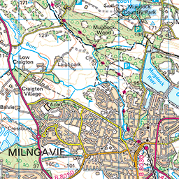Duncolm and the Slacks, Old Kilpatrick - Route Map