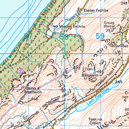 Three Lochs circuit, south Loch Ness - Route Map