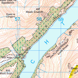 A' Mharconaich and Geal Chàrn, Drumochter - Route Map