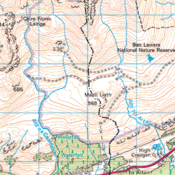 Ben Lawers and Beinn Ghlas - Route Map