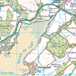 Sandgreen circular, Gatehouse of Fleet - Route Map