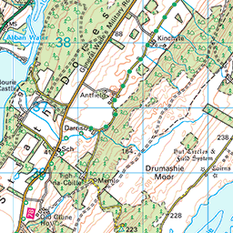 Three Lochs circuit, south Loch Ness - Route Map